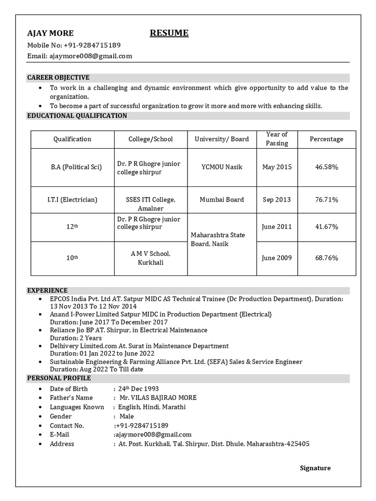 Ajay More Updated | PDF