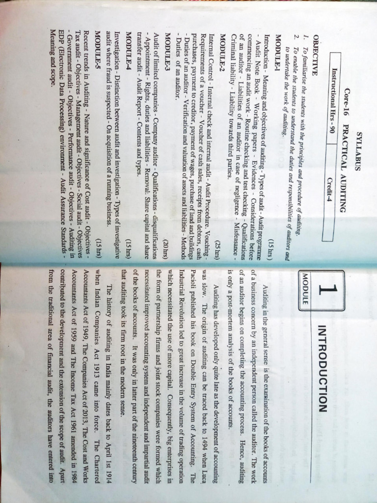 Practical Auditing Text 1 | PDF