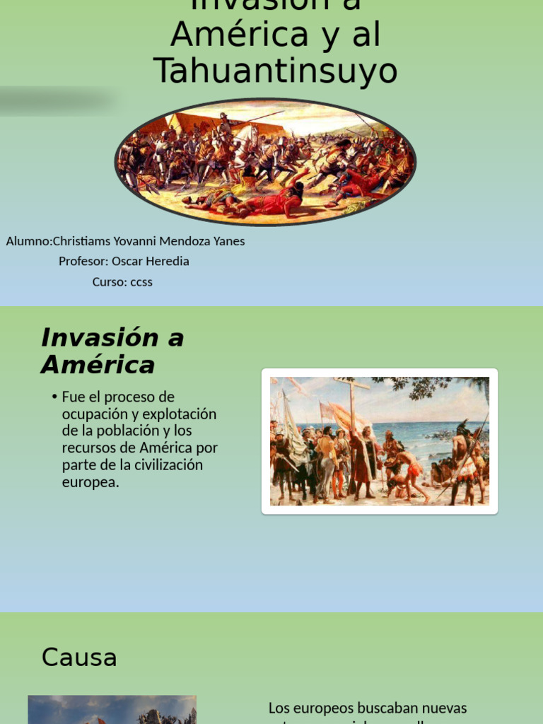 Invasión Europea a América y Tahuantinsuyo | PDF | Francisco Pizarro ...
