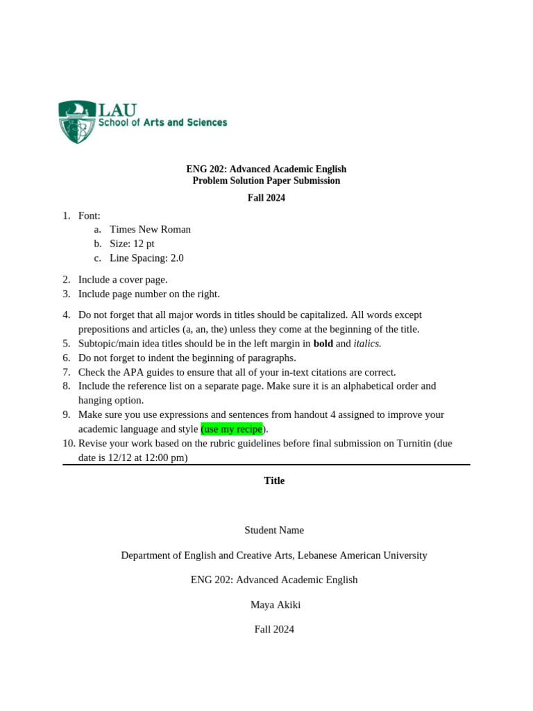 Problem Solution Paper Submission | PDF