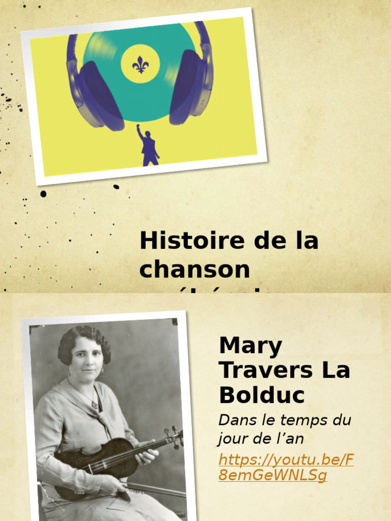 Histoire de La Societe Et de La Chanson Quebecoise a 6 | PDF | Musique ...