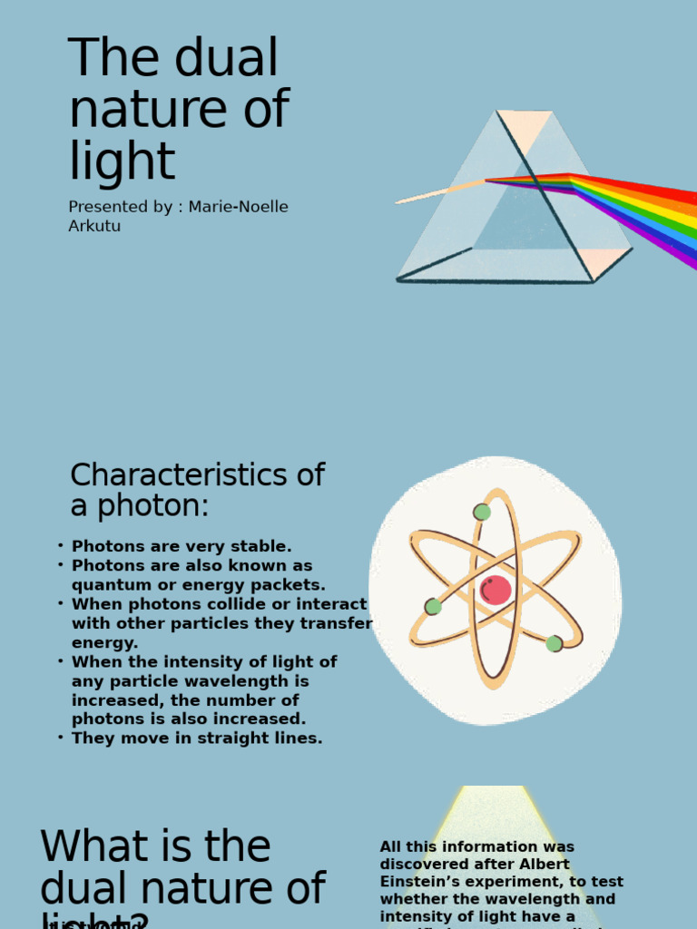 The Dual Nature of Light | PDF