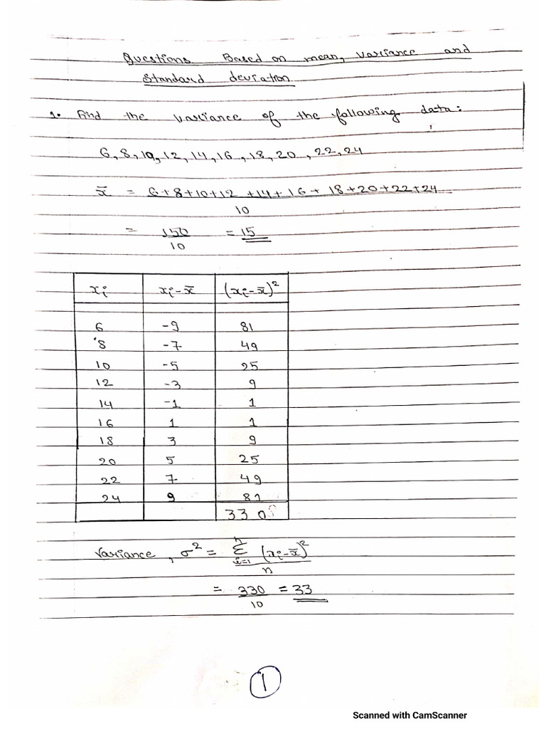 Statistics 13C Solved | PDF