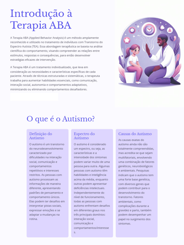 Manual de Terapia ABA para Autismo | PDF | Autismo | Psicoterapia