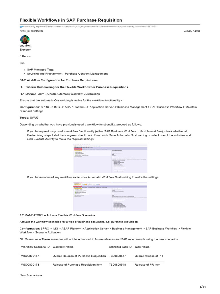SAP Purchase Requisition Workflow Guide | PDF | Information Technology Management | Computer Science
