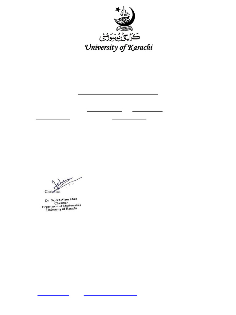 KU Experience Certificate | PDF