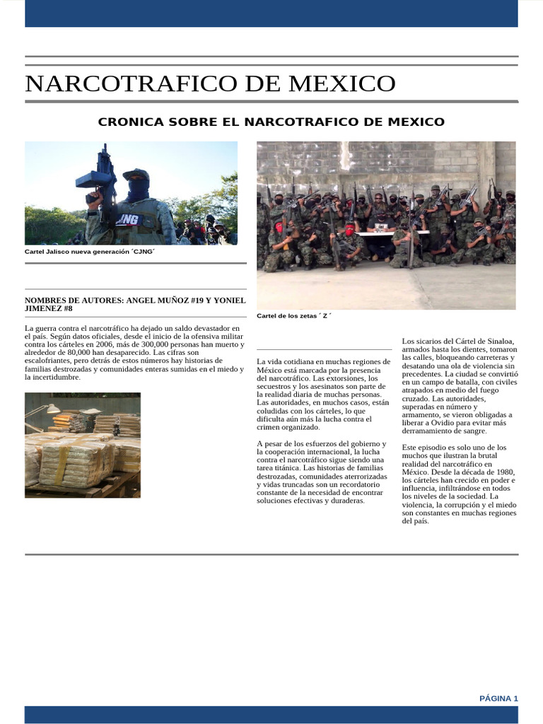 Narco en México: Impacto y Realidad | PDF | Guerra Mexicana contra las Drogas | Conflicto violento