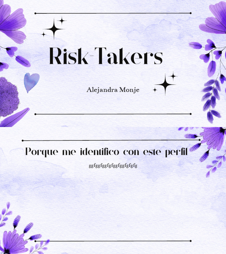 Risk Takers | PDF
