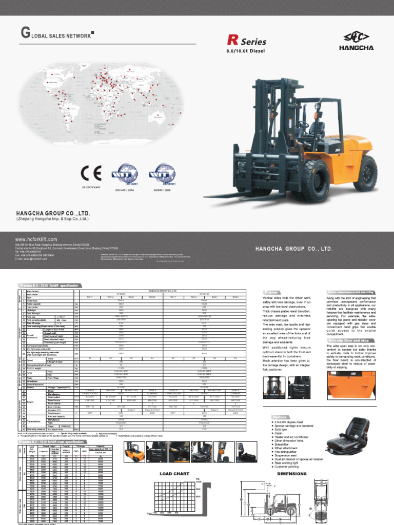 8-10t R Series IC Forklift | PDF