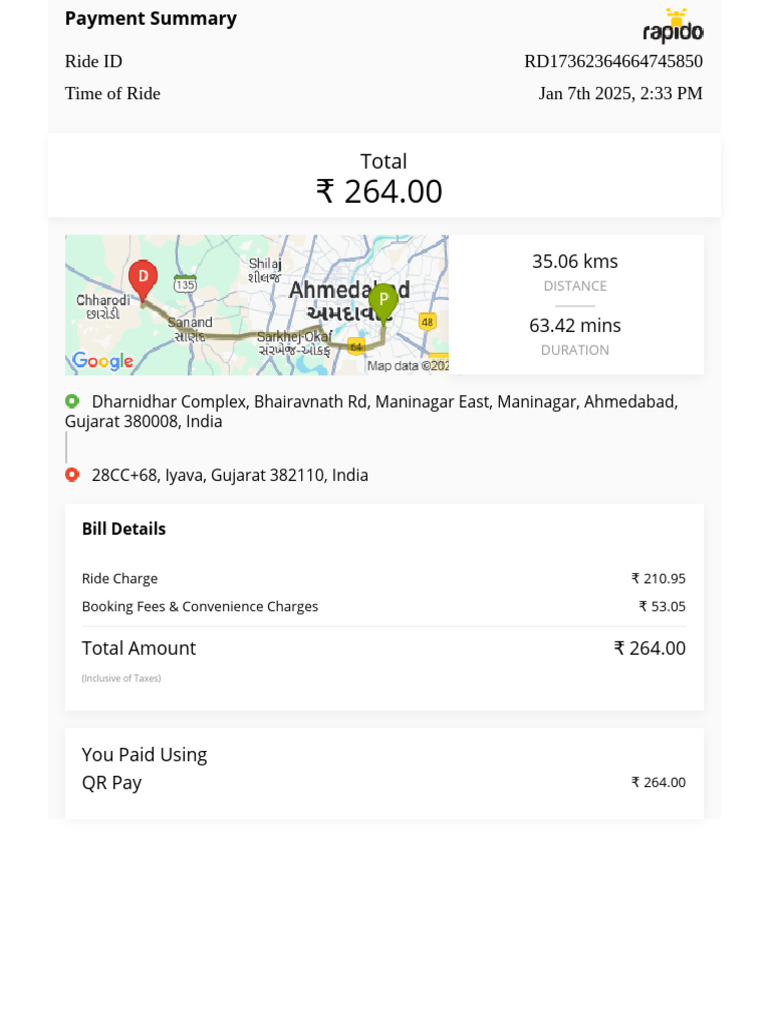 Ride Invoice for Nihar Jena | PDF | Invoice | Government Finances