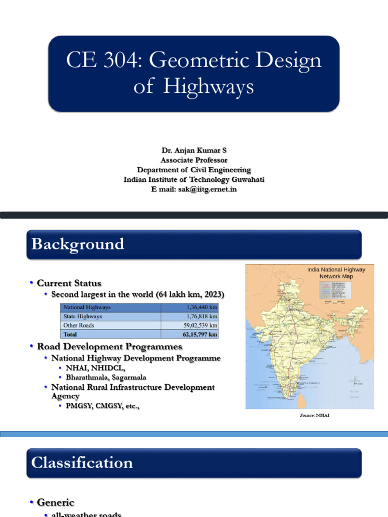 Geometric Design Introduction | PDF | Road | Road Surface