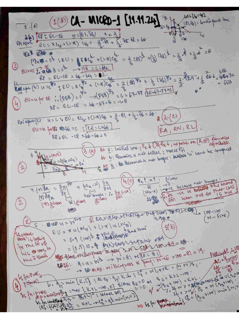 Micro Test 3 Solutions | PDF