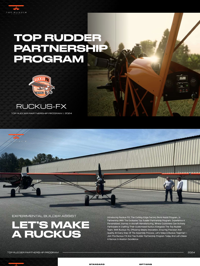 Top Rudder Aircraft Partnership Program | PDF | Tire | Aircraft