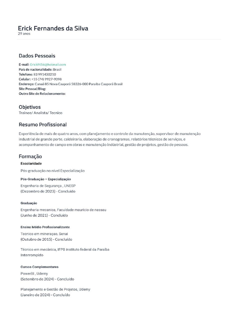 CV Erick F. - Compressed | PDF
