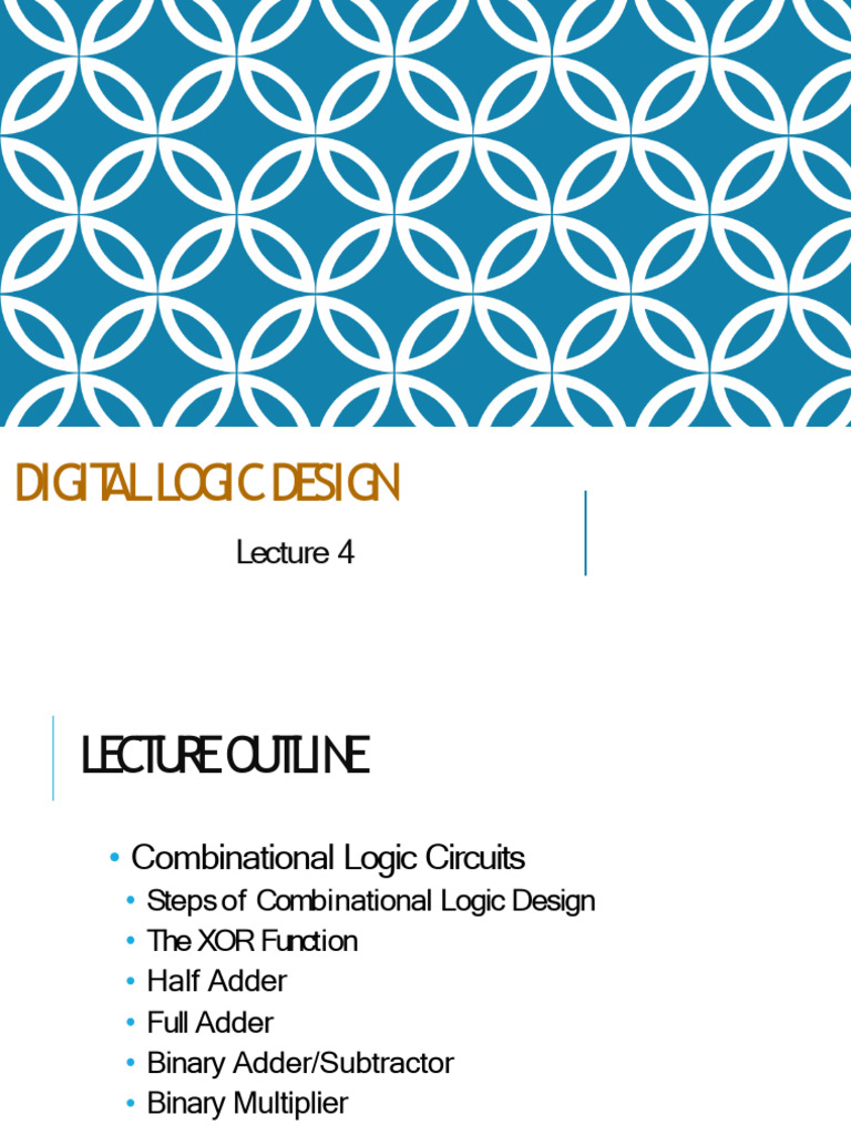 lecture4_combination1 | PDF | Logic Gate | Arithmetic