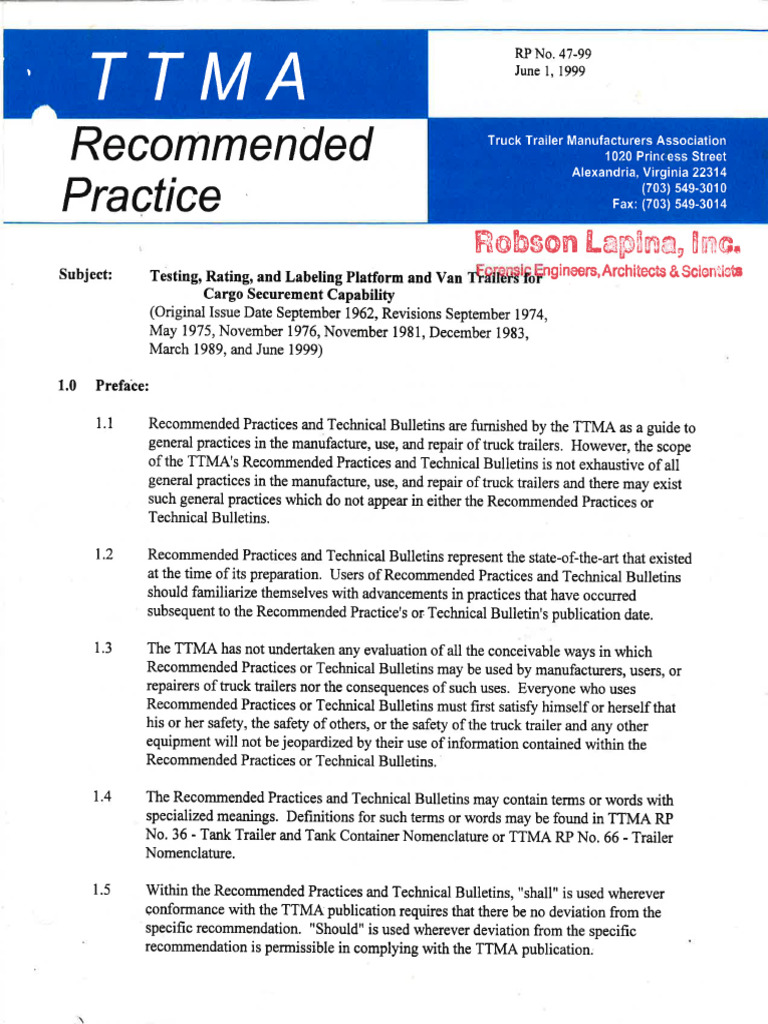 Truck Trailer Cargo Securement Guide | PDF | Cargo | Pipe (Fluid ...