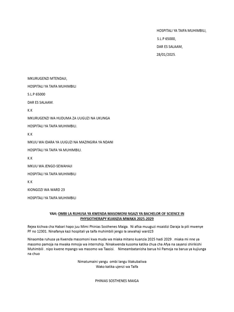 Ombi La Ruhusa | PDF