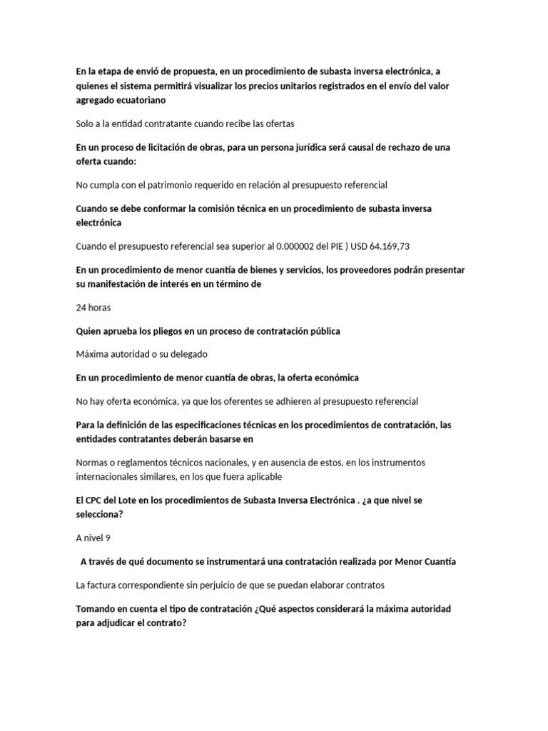 Reglas y Procedimientos de Contratación Pública | PDF | Subasta | Presupuesto