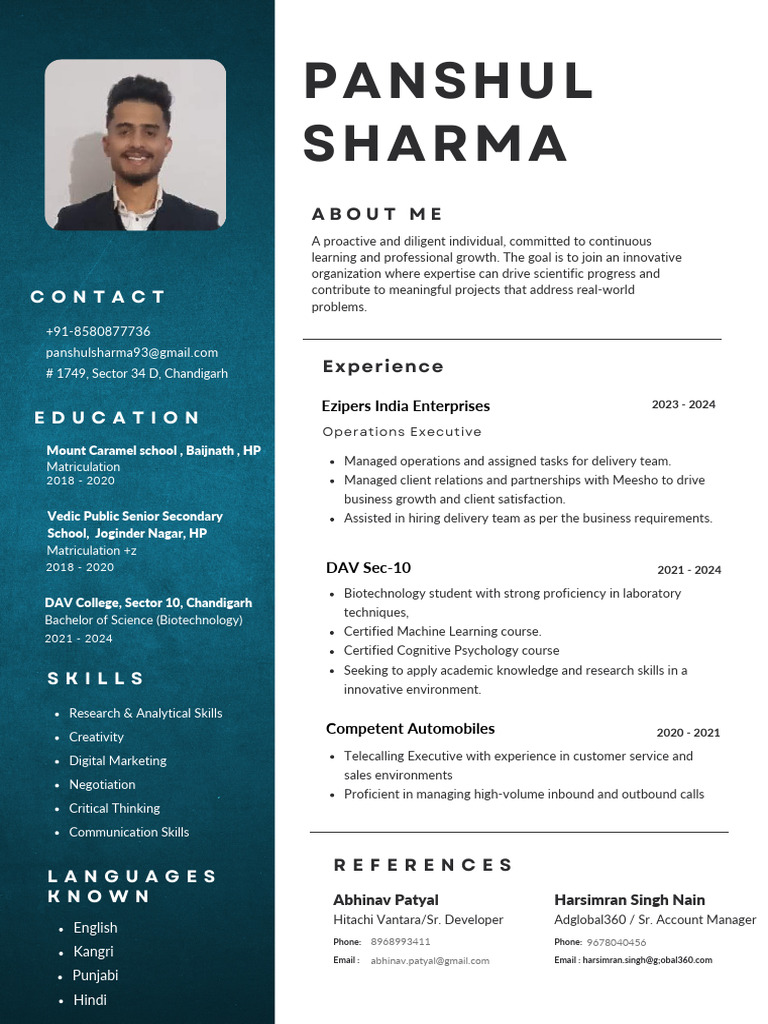 Panshul New . CV _20241221_171947_0000 | PDF | Cognition | Learning