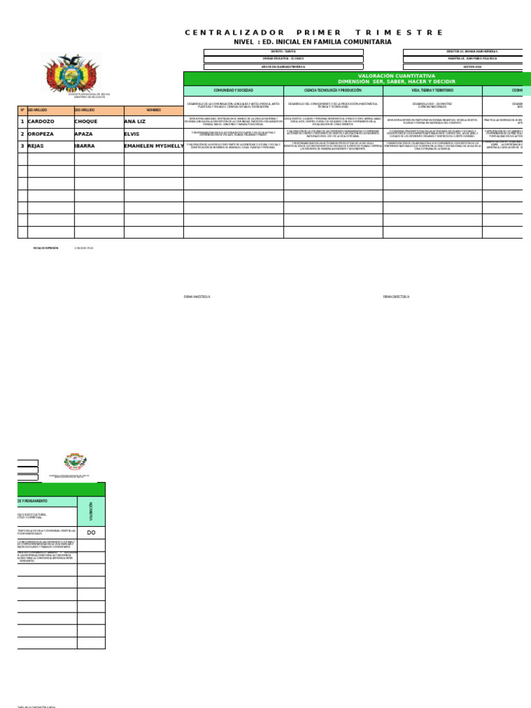 Inicial 1° Secc. | PDF