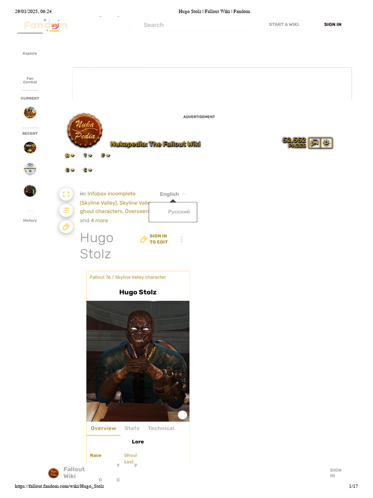 Hugo Stolz _ Fallout Wiki _ Fandom | PDF