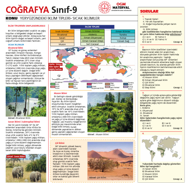 9 SNF Cografya | PDF