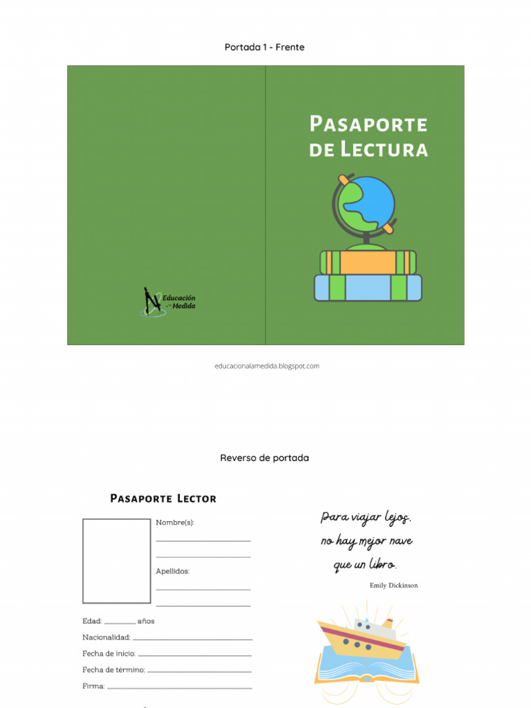 Pasaporte de Lectura F3 | PDF