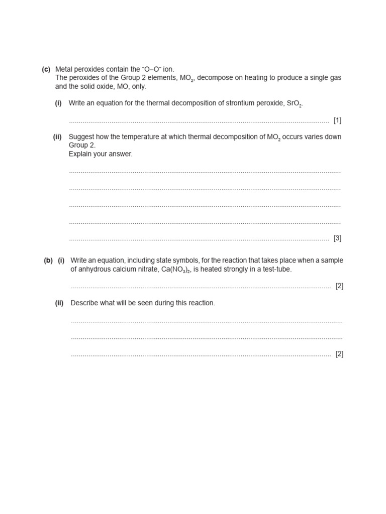 Thermal Stability of Group 2 Carbonates | PDF | Magnesium | Carbonate
