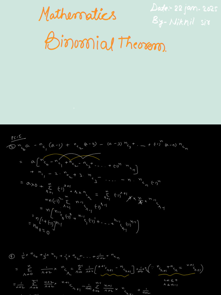 Mathematics JB 11 22 Jan 2025 | PDF