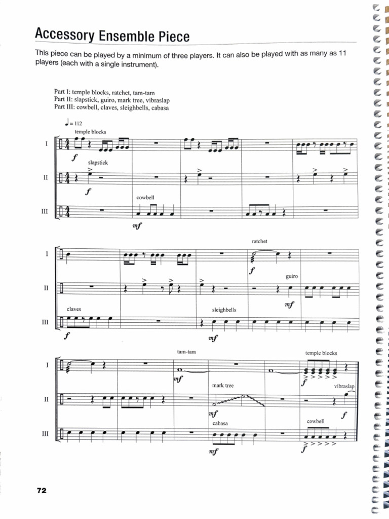 Accessory Percussion Piece 2 | PDF