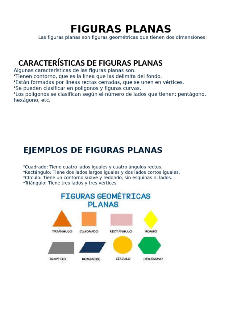Figuras Planas, Poligonos y Desarrollos de Cuerpos Geometricos | PDF ...