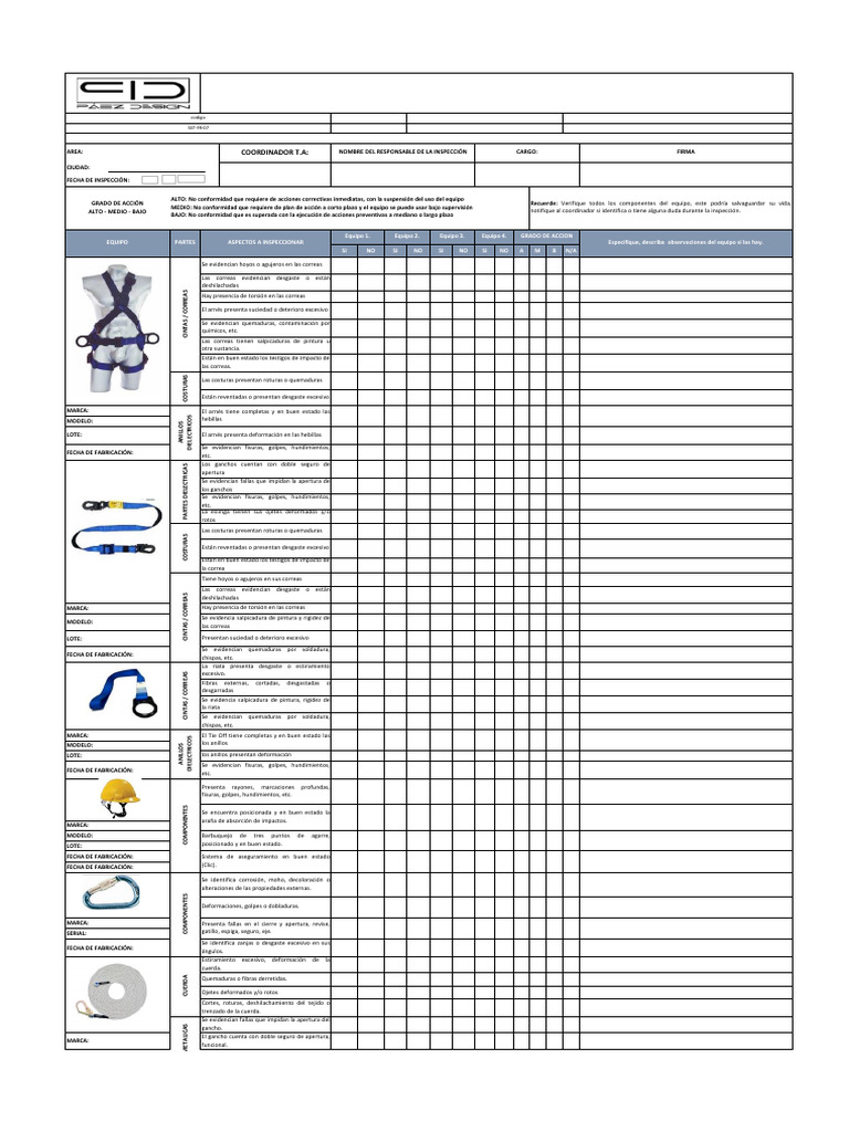 Formato EPP ALTURAS | PDF | Cuerda
