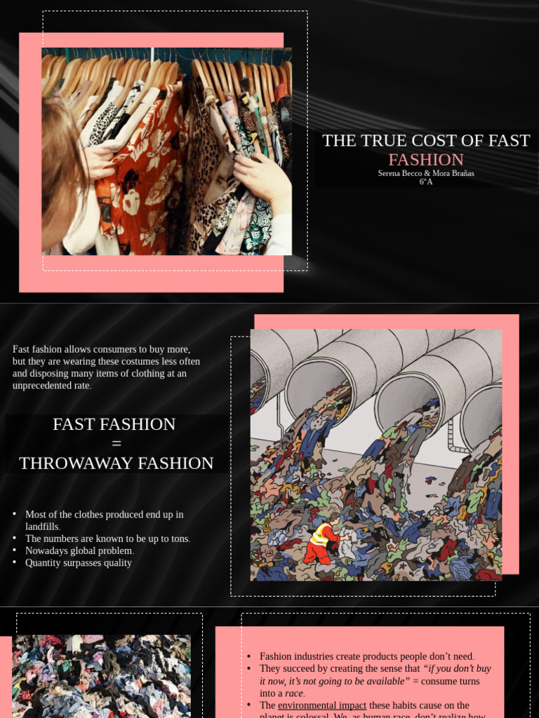 The True Cost of Fast Fashion Oral | PDF | Fashion | Clothing
