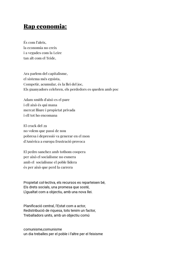 Rap Economia | PDF