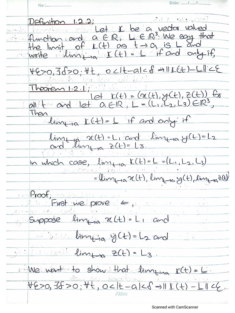 Vector Valued Functions Pdf