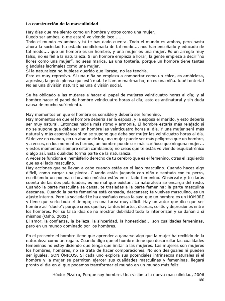 Antología masculinidad_013711 | PDF | Amor | Feminismo