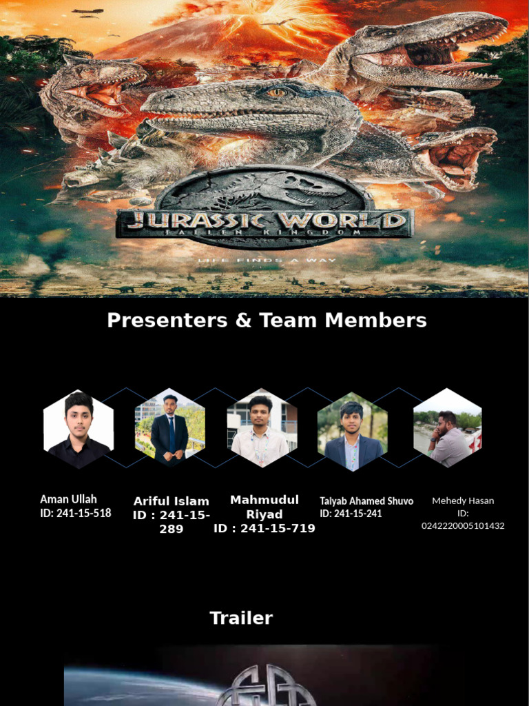 Slidesgo An Analytical Review of Jurassic World Themes Cinematic1 | PDF