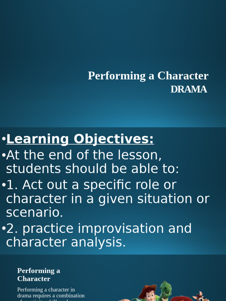 Performing A Character | PDF | Emotions | Motivational