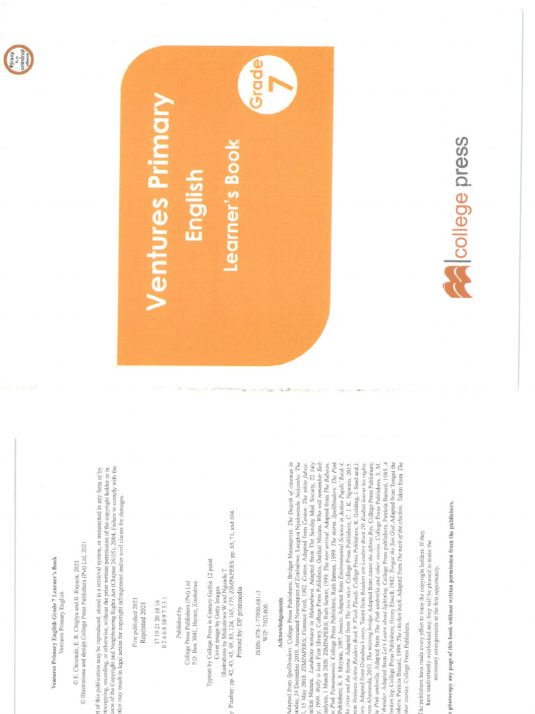 English Ventures Grade 7 | PDF