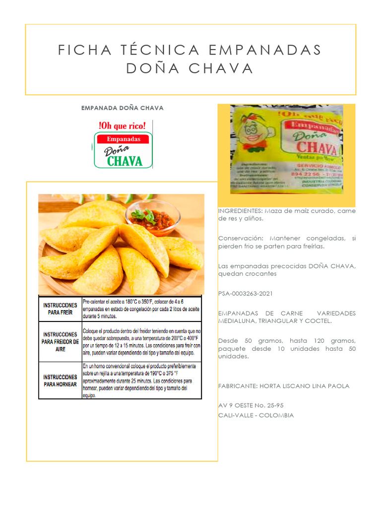 FT Empanada Doña Chava | PDF