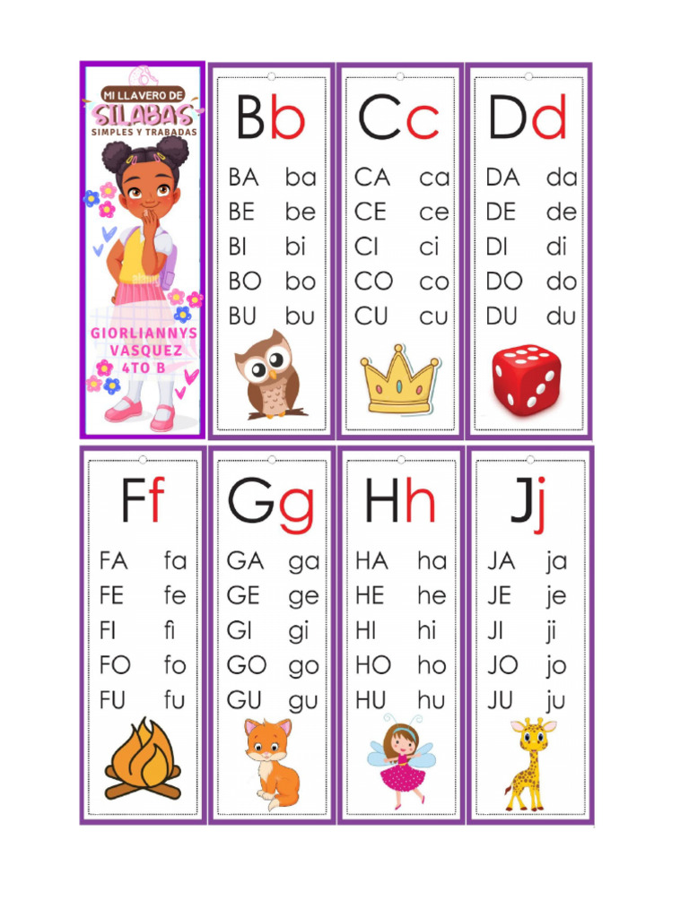 Llavero de Silabas | PDF