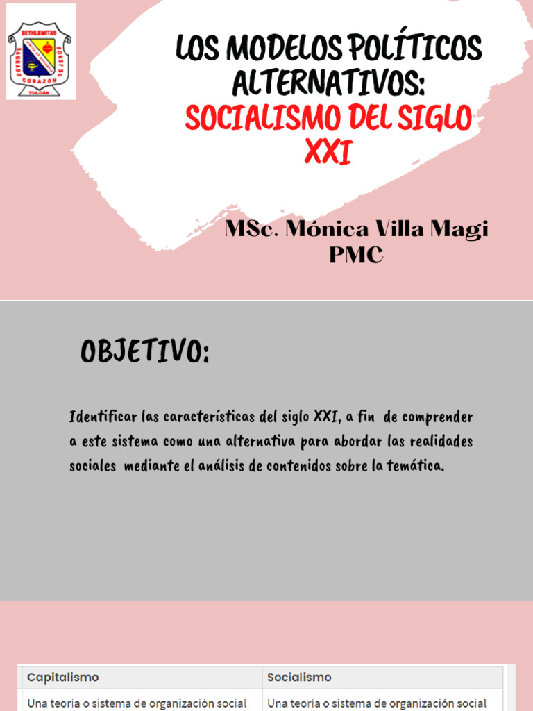 Los Modelos Políticos Alternativos Socialismo Del Siglo Xxi | PDF