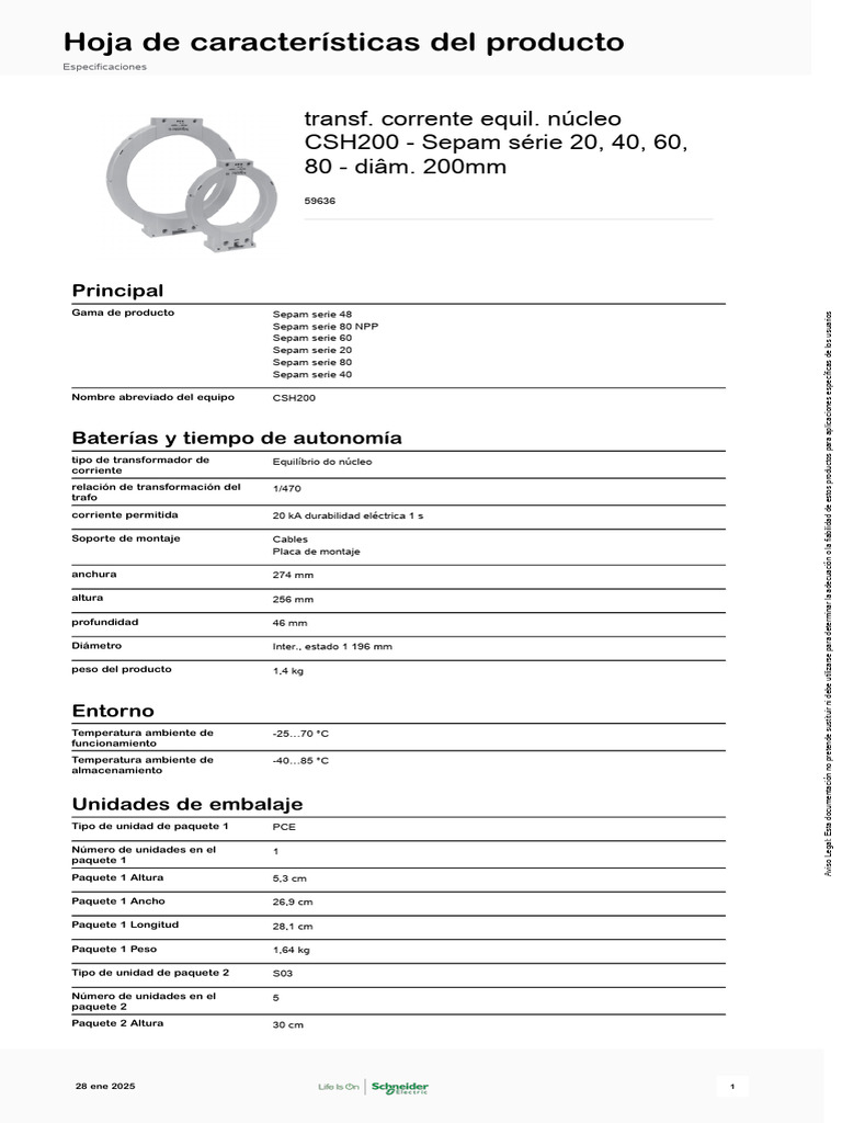 Schneider Electric - Sepam-Serie-20 - 59636 | PDF