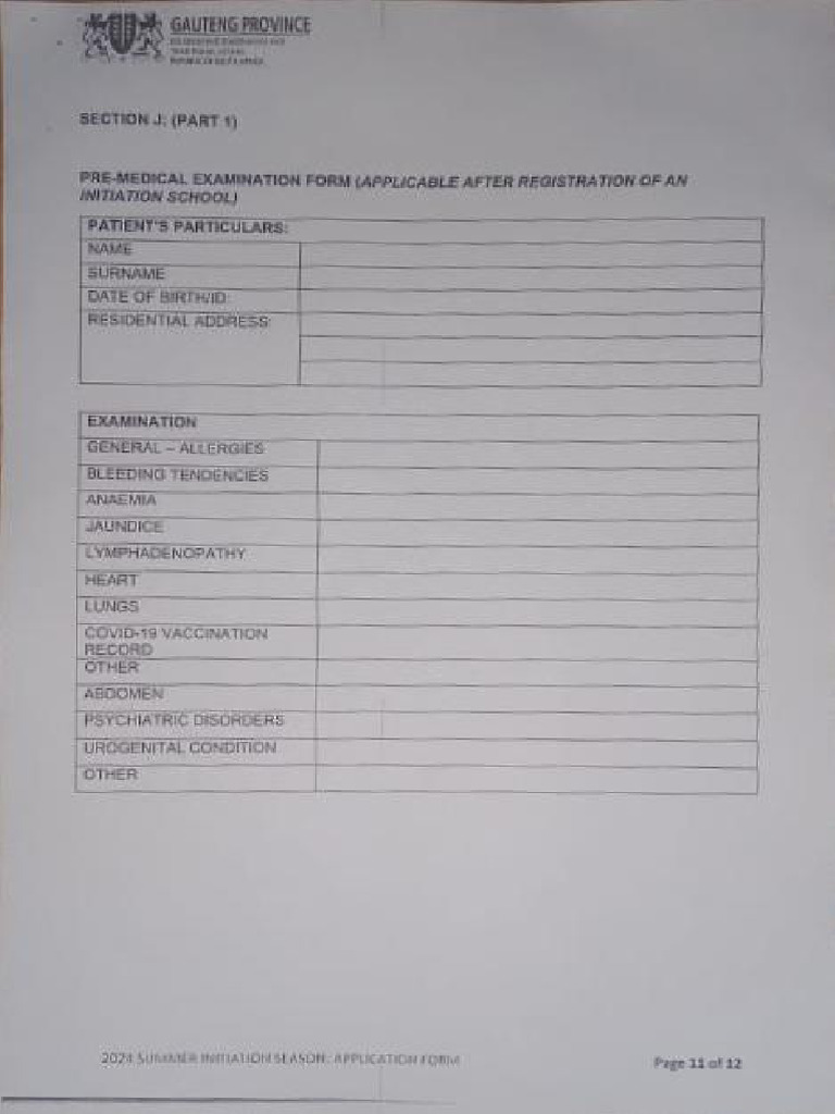 Initiation School | PDF