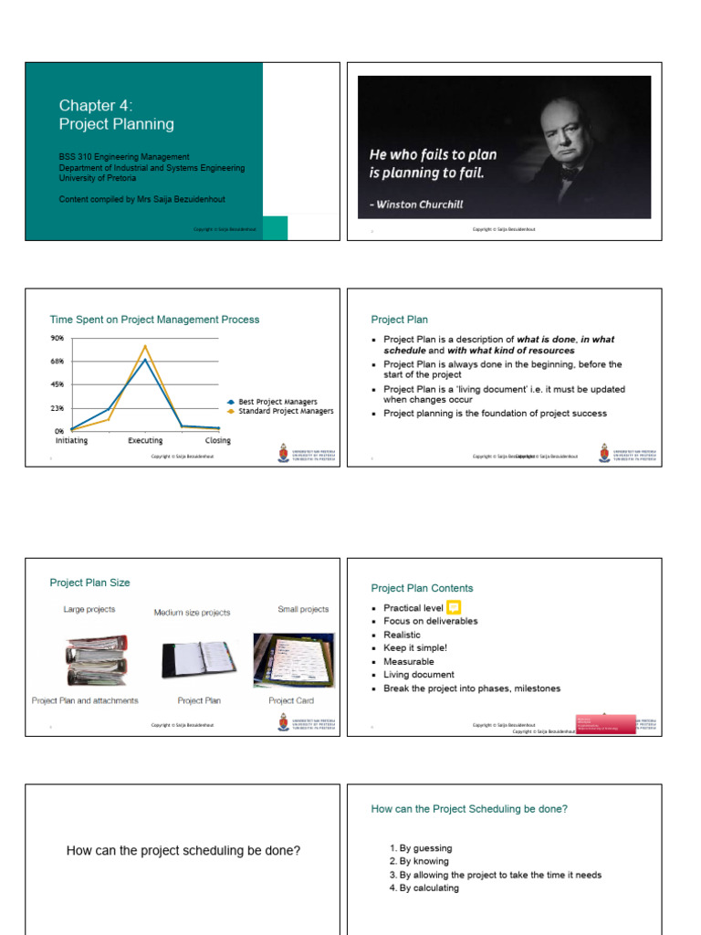 Chapter 4 - Project Planning | PDF | Business