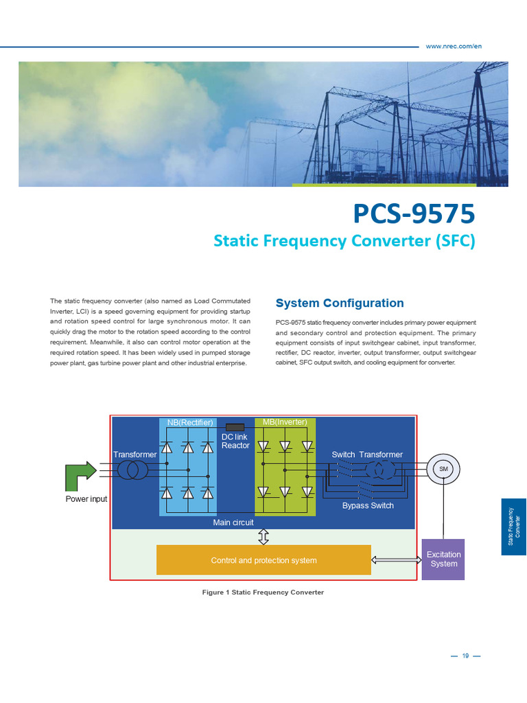 Static Frequency Converter Overview | PDF | Power Inverter | Power ...