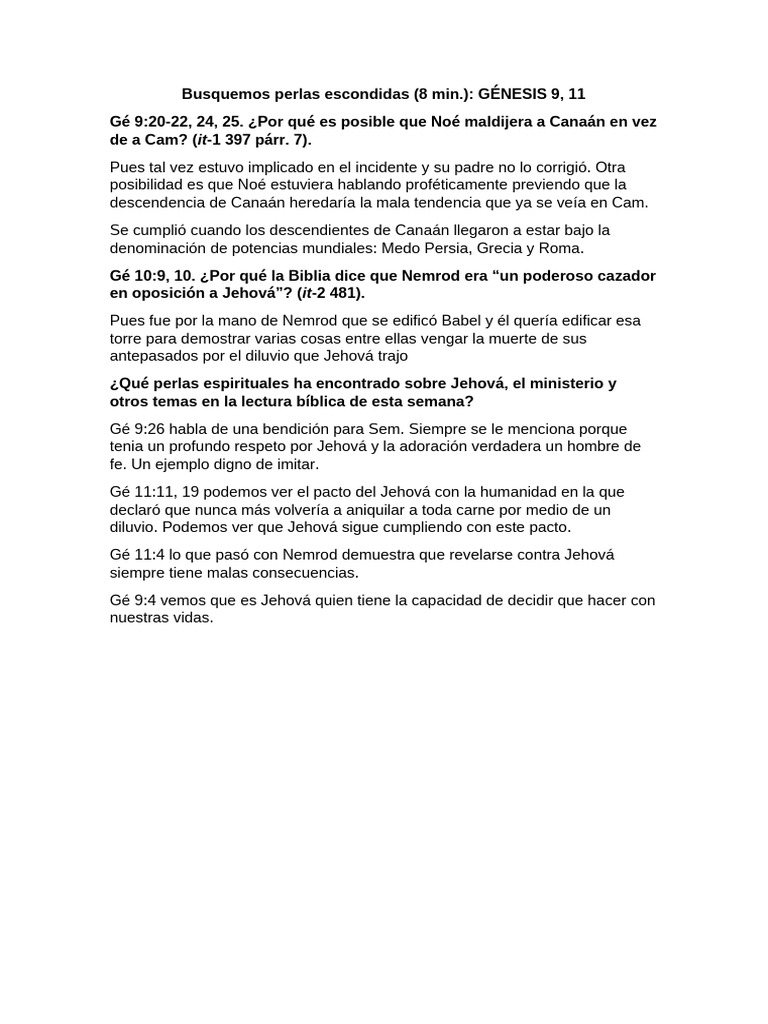 Genesis 9, 11 | PDF