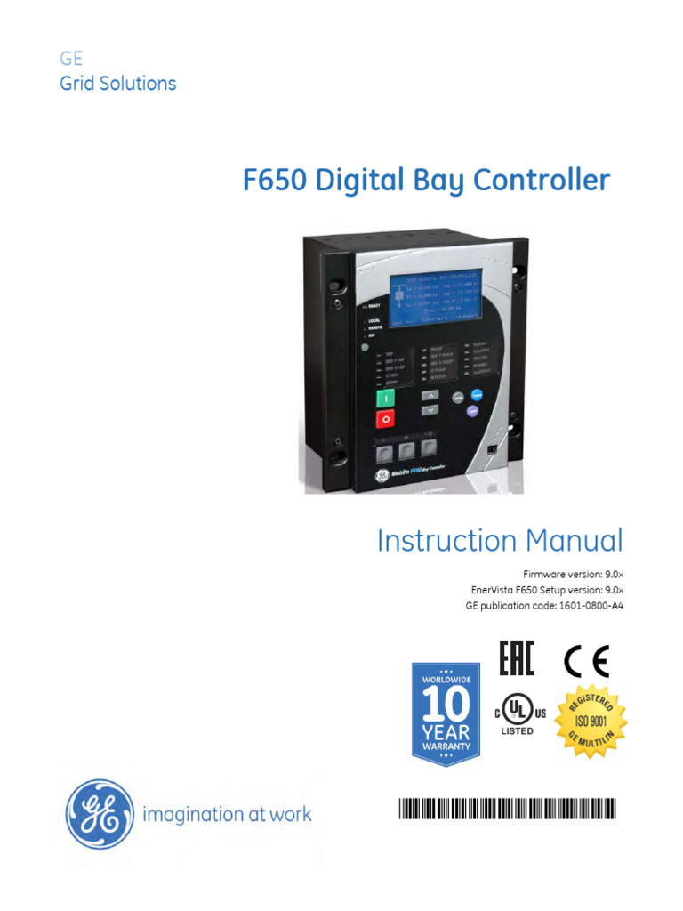 F650 Digital Bay Controller: Instruction Manual | PDF | Menu (Computing ...