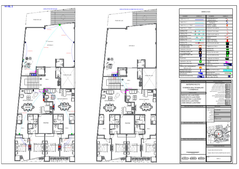 Plano Eléctrico Multifamiliar | PDF | Equipo | Ingeniería de Edificación