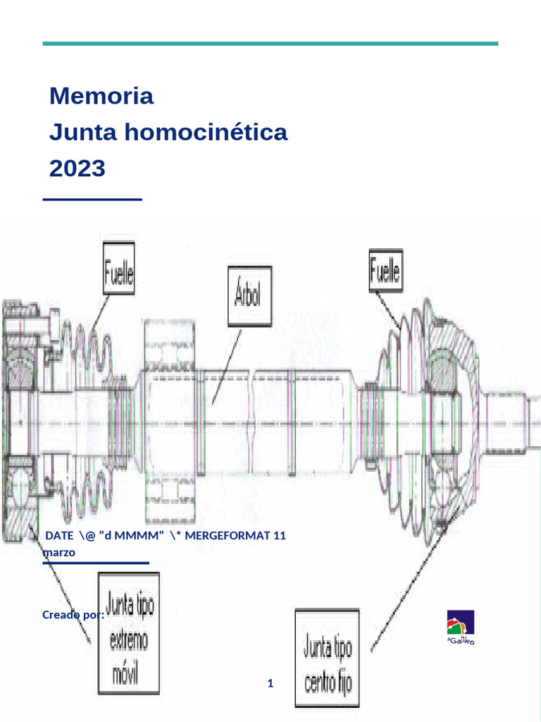 Junta Homocinetica 1ºCAR | PDF